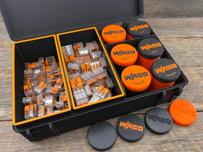 Containers and frame for WAGO Rugged Case by tgsparky77 - MakerWorld