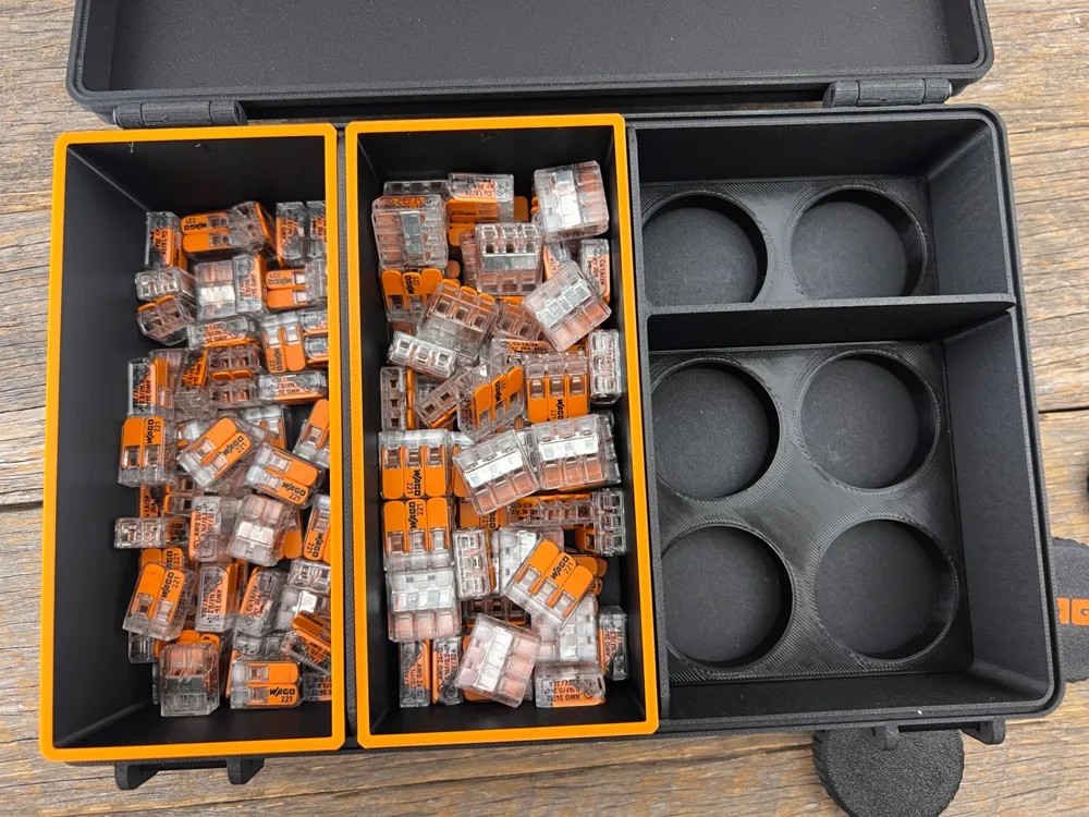 Containers and frame for WAGO Rugged Case by tgsparky77 - MakerWorld