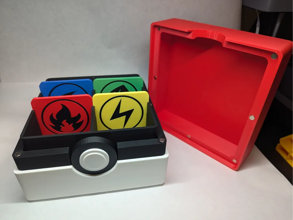 PokeBox V4 - PokeBall Deck Storage Box by swampi - MakerWorld