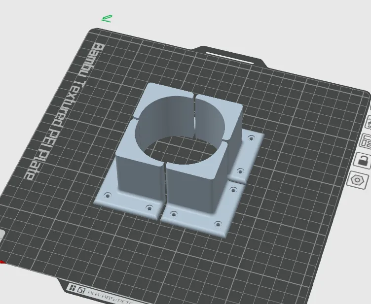 Corner holder for BambuLab P1P/P1S/X1C by design3d - MakerWorld