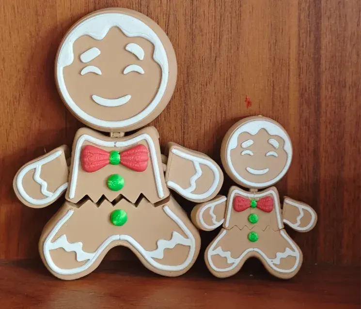 Smiling Gingerbread Man by 嘟嘟 - MakerWorld