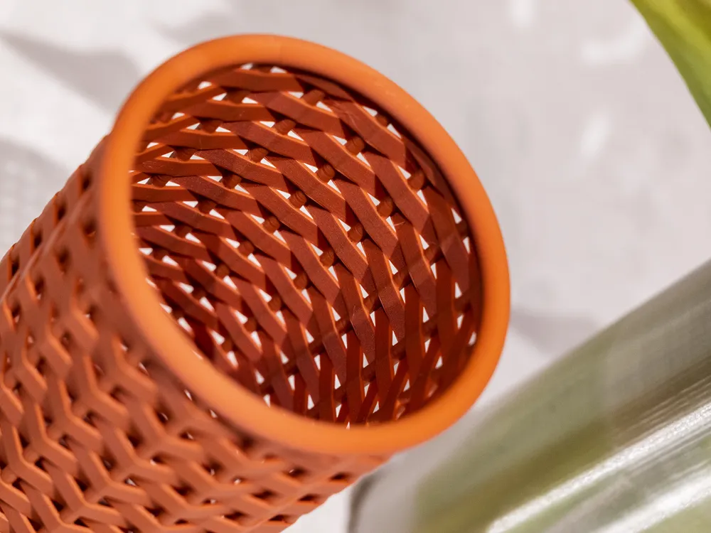 Watertight woven vase with basked weave texture - Free 3D Print Model ...