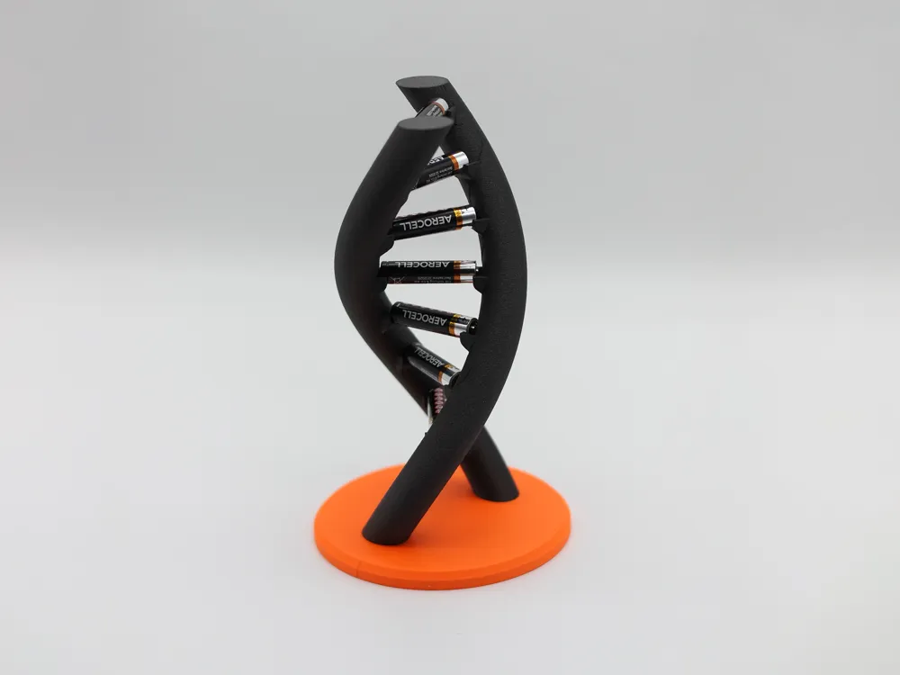 Double Helix AAA Battery Holder - Free 3D Print Model - MakerWorld