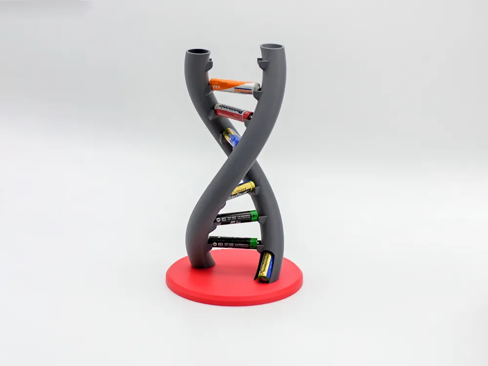Double Helix AAA Battery Holder - Free 3D Print Model - MakerWorld