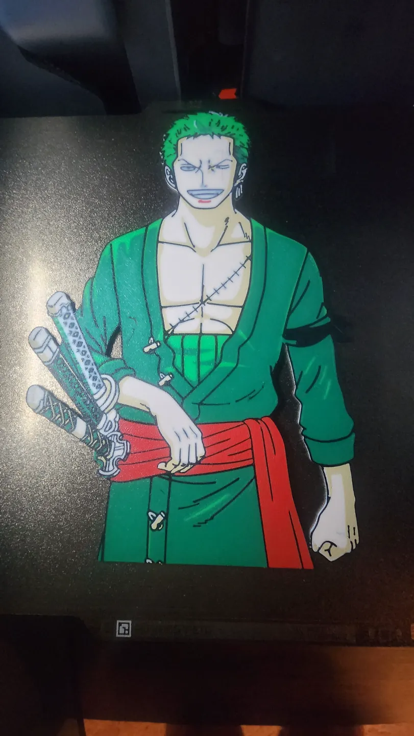 Roronoa Zoro Wall Art by Mech3DMakerWorld: Download Free 3D Models