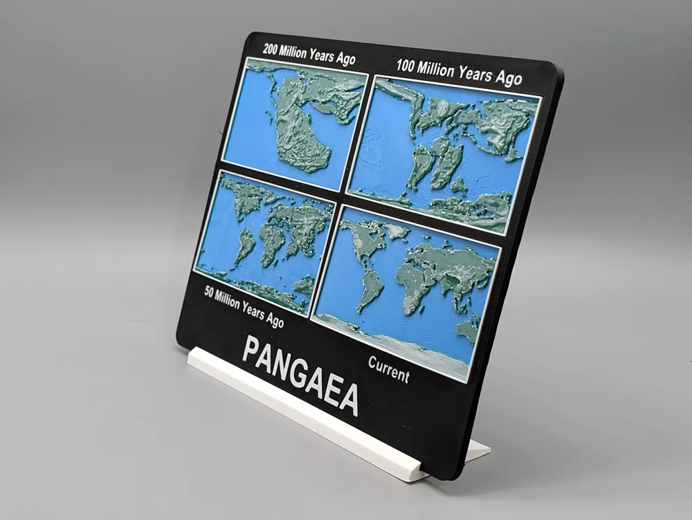 Pangaea - 200 MYA to Present by MadMax3D MakerWorld: Download Free 3D ...