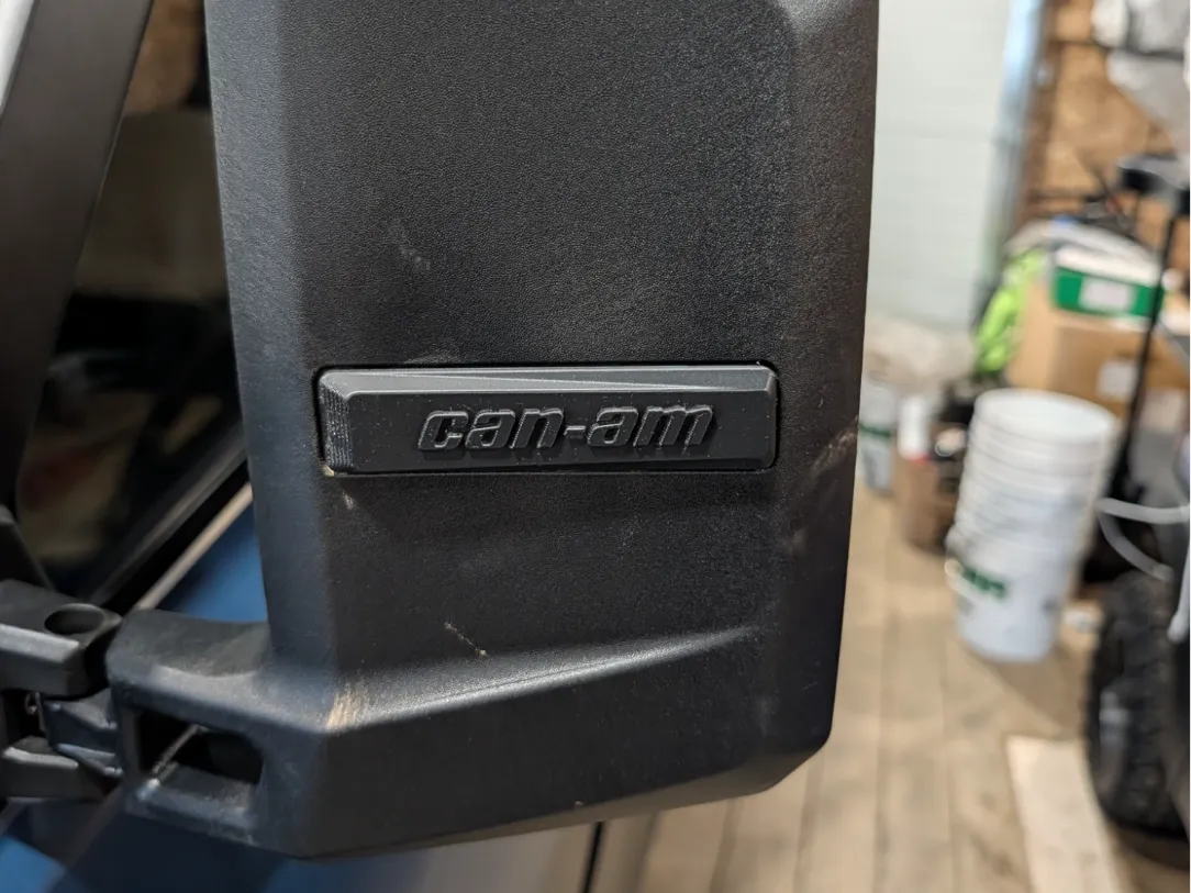 Can-Am Replacement mirror logo cap - Free 3D Print Model - MakerWorld