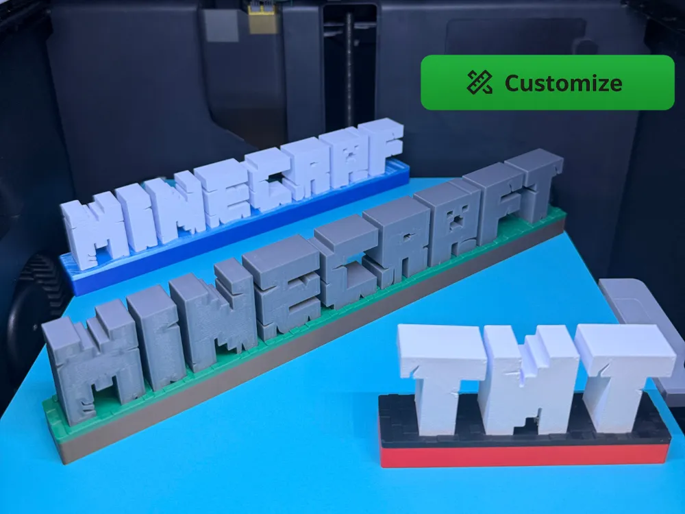 Minecraft Desk Sign Generator with Multiple Themes - Free 3D Print ...