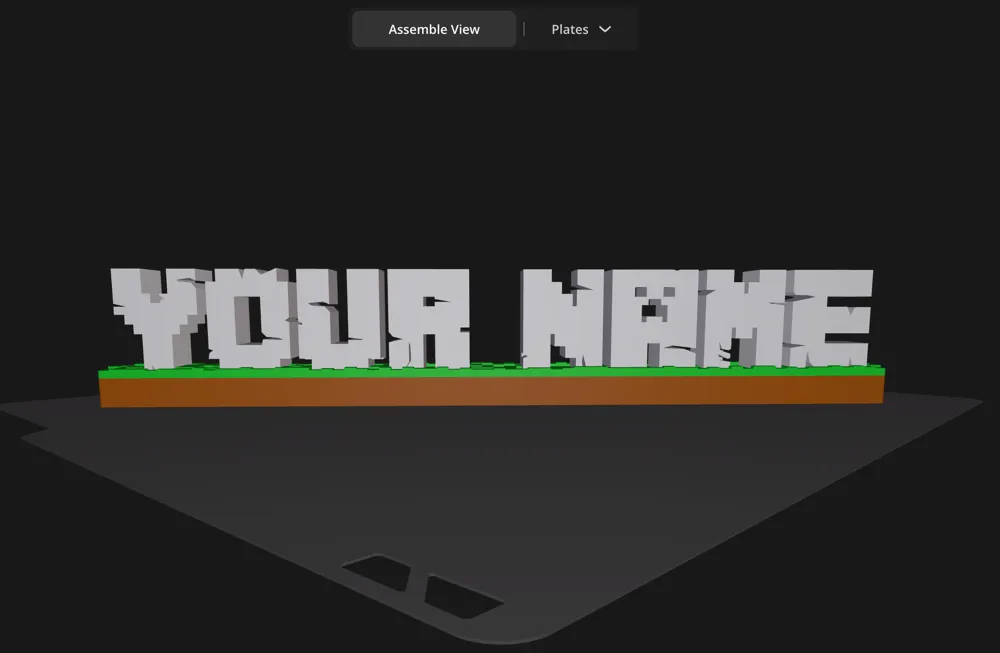 Minecraft Desk Sign Generator with Multiple Themes - Free 3D Print ...