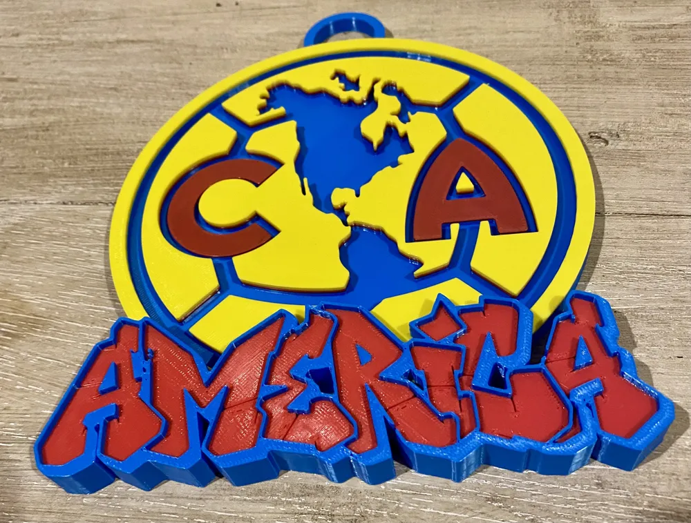 Club America Graffiti Pendant - Free 3D Print Model - MakerWorld