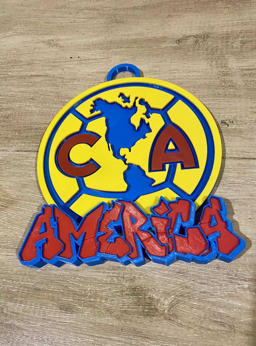 Club America Graffiti Pendant - Free 3D Print Model - MakerWorld