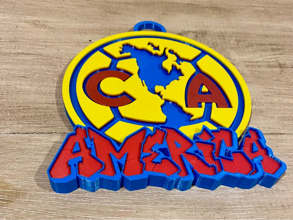 Club America Graffiti Pendant - Free 3D Print Model - MakerWorld