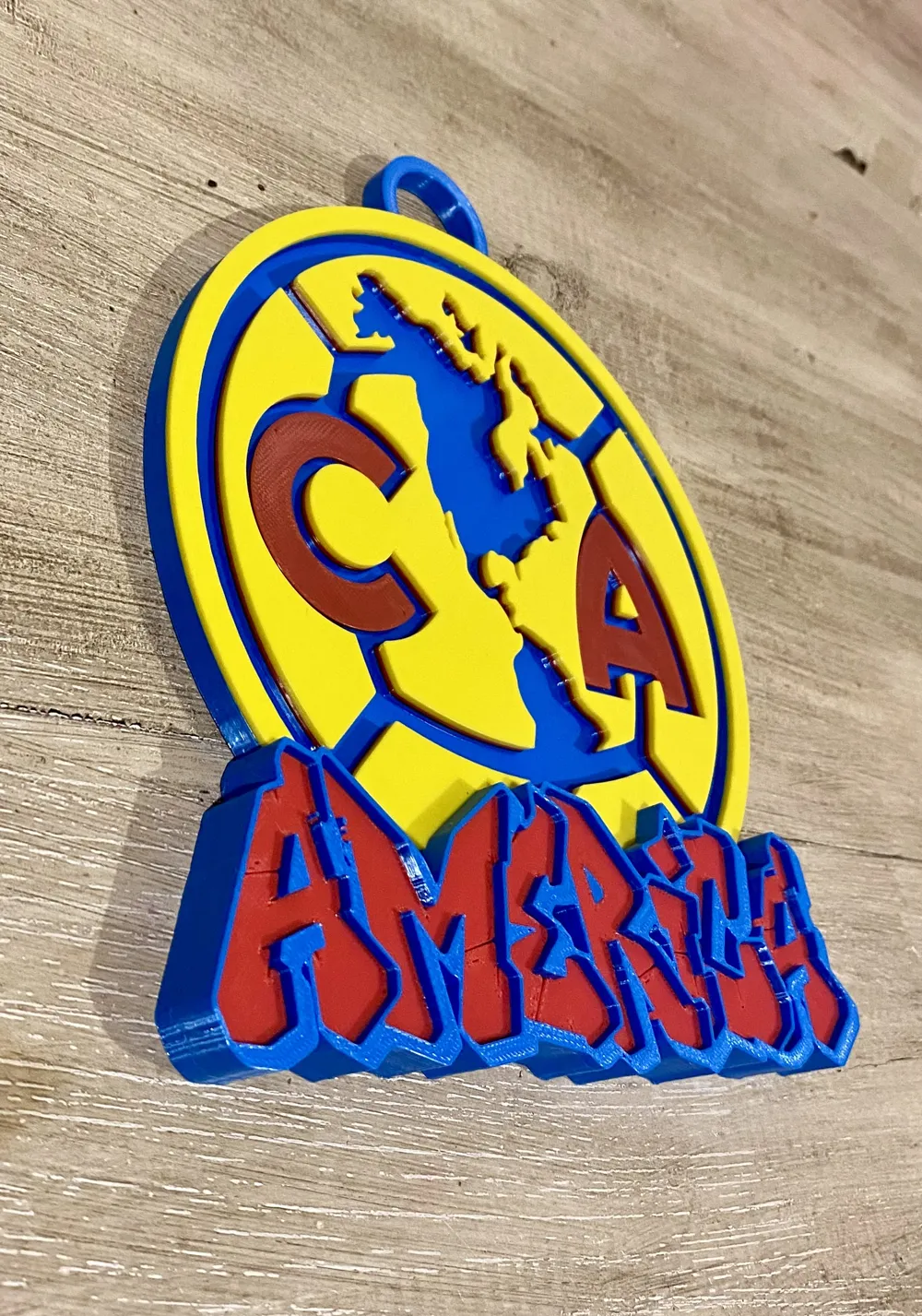 Club America Graffiti Pendant - Free 3D Print Model - MakerWorld