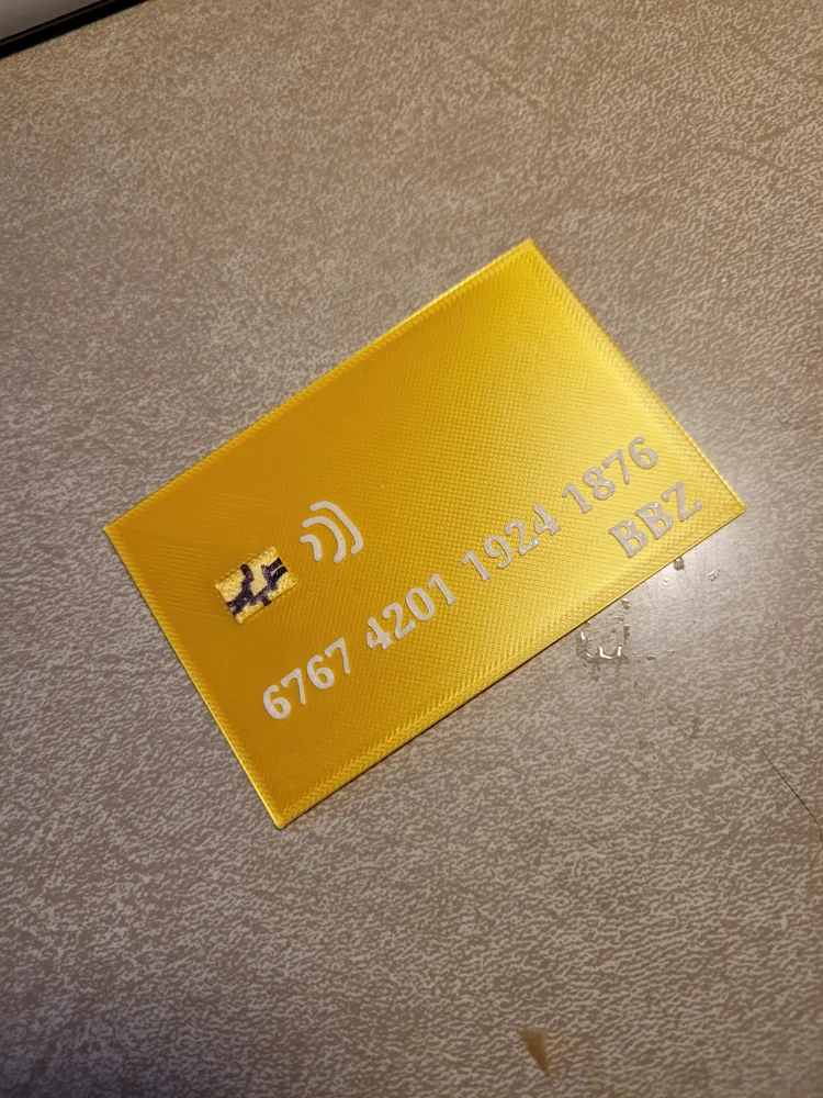 Debit/Credit Card - Free 3D Print Model - MakerWorld