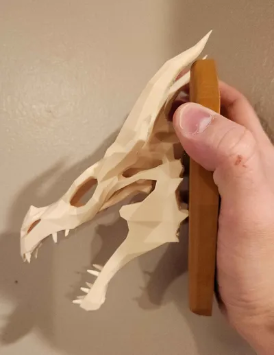 Skyrim Dragon Skull Wall Mounted Remixed by nab622 MakerWorld: Download ...