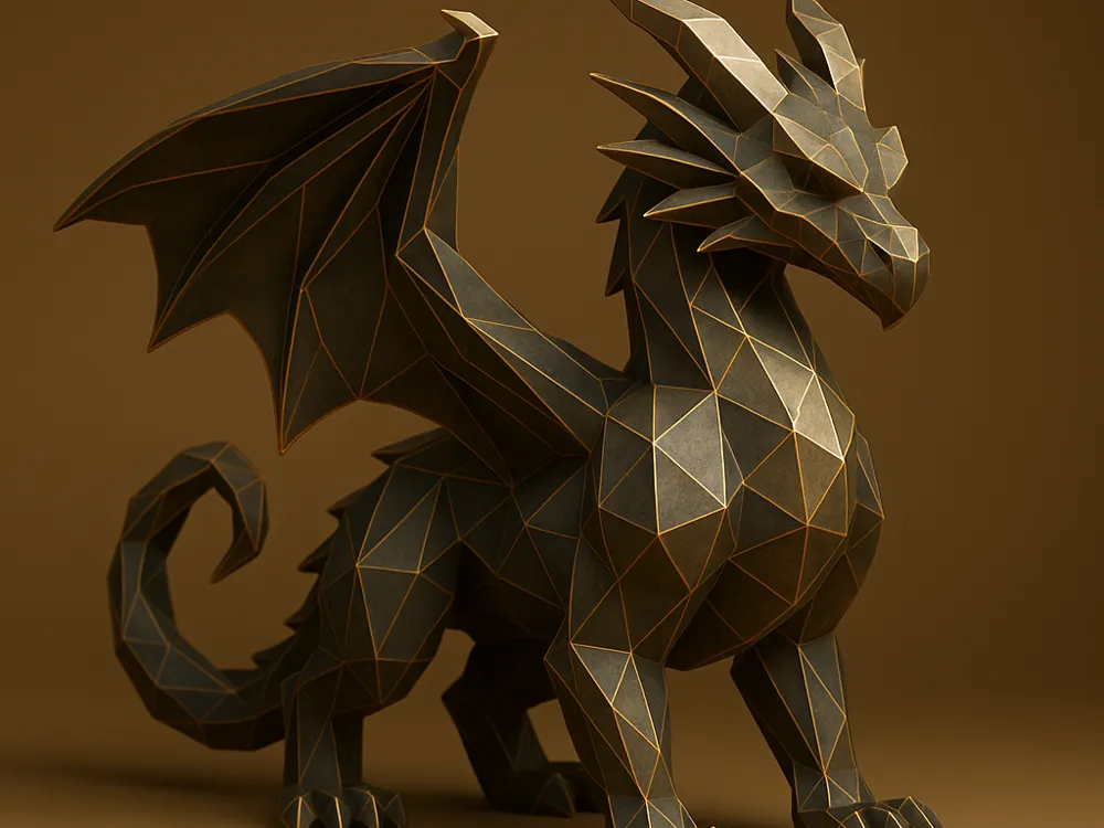 CF Western Dragon - Free 3D Print Model - MakerWorld