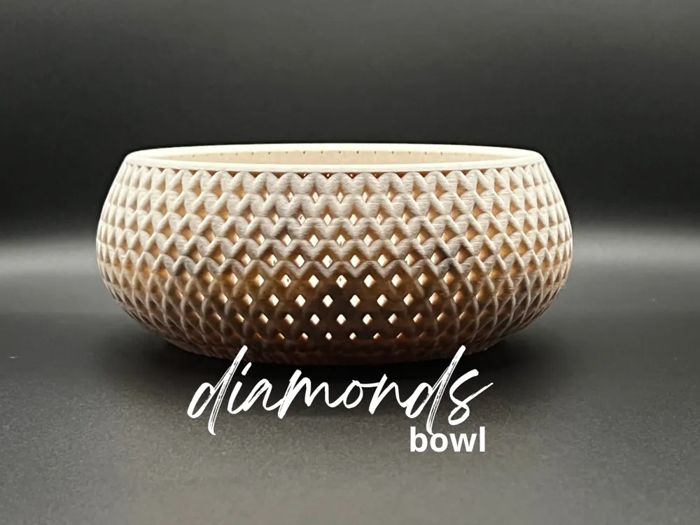 Diamond catch-all storage bowl tray by giλn MakerWorld: Download Free ...