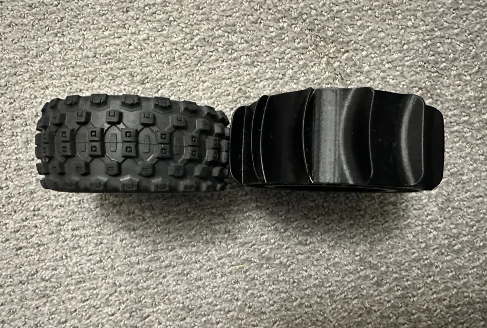 1/10 scale Airless Paddle tire 12mm wheel hex by Lion RC 3D Designs ...