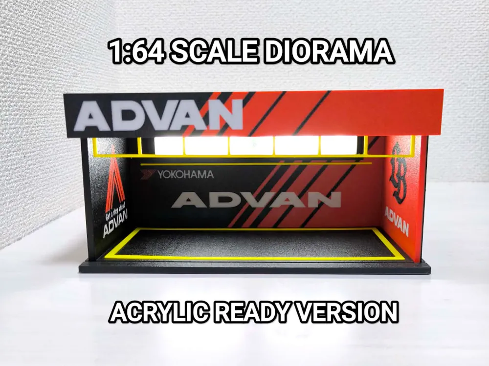 1:64 Scale Advan Diorama - Free 3D Print Model - MakerWorld