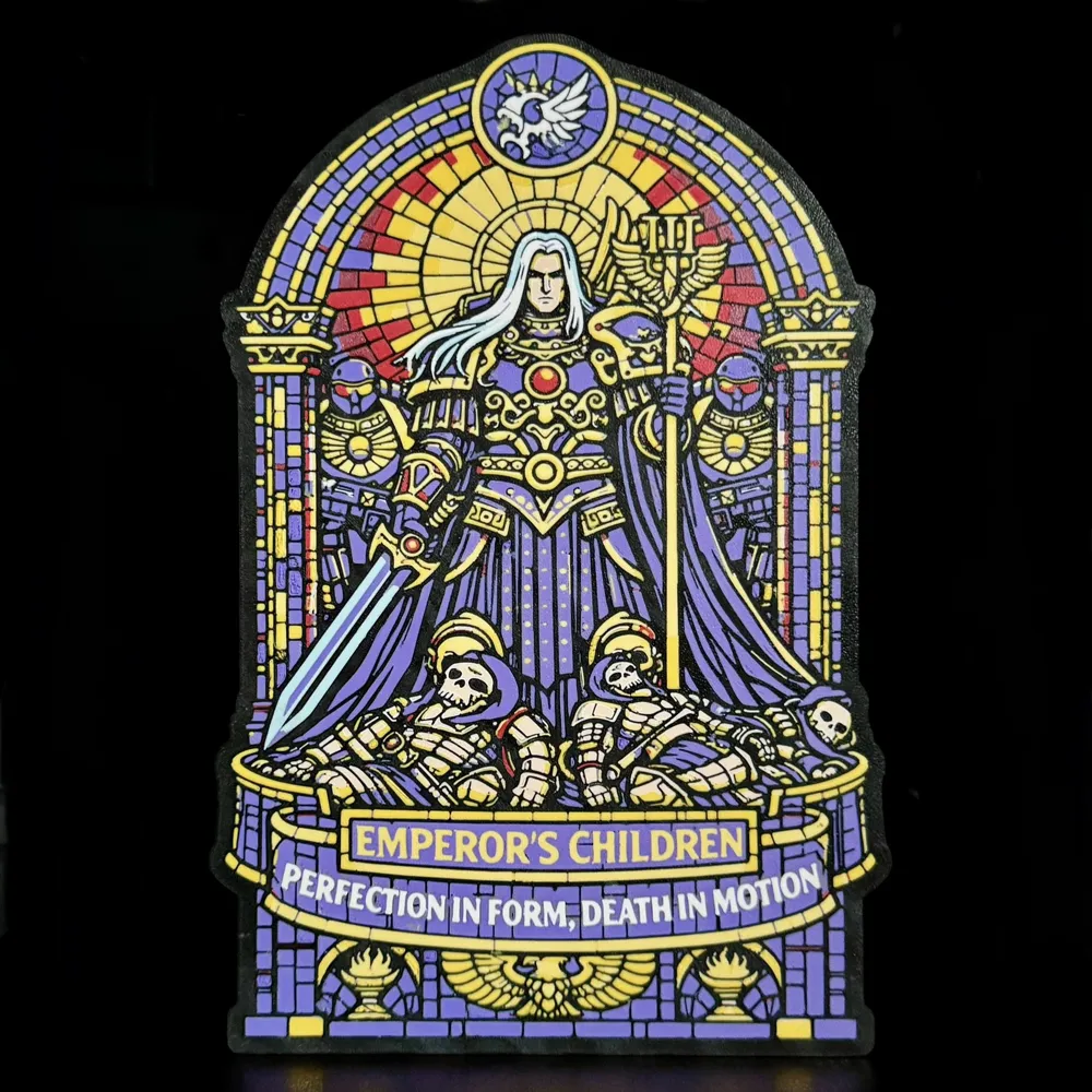 Emperors Children 40k Lightbox; Space Marine - Free 3D Print Model ...