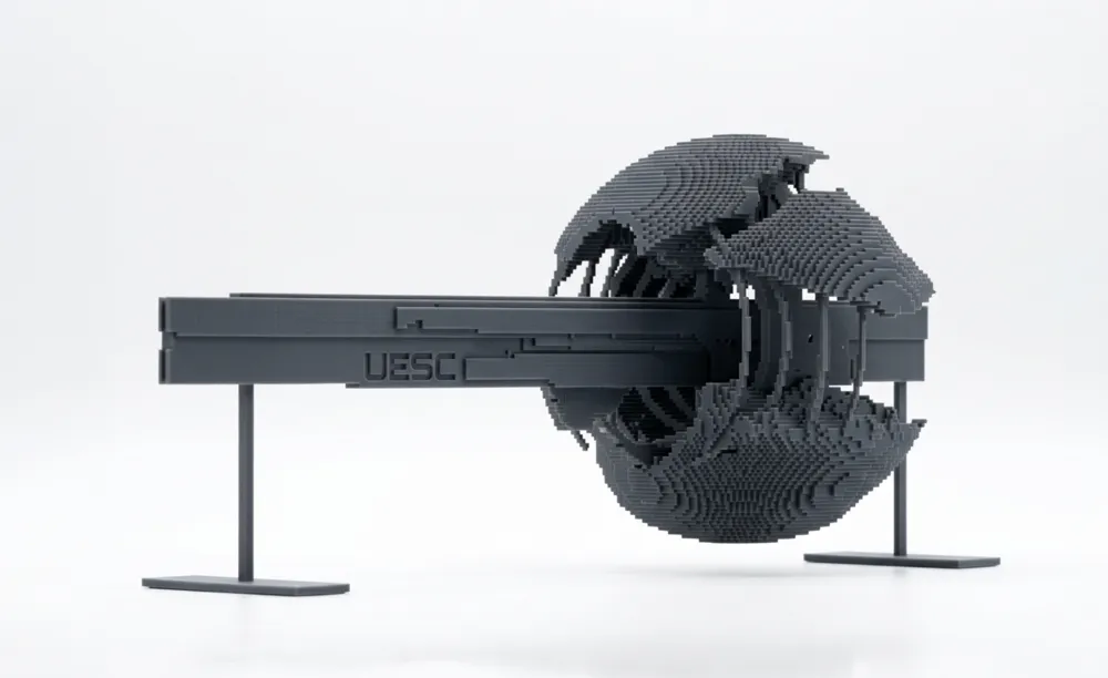 UESC Marathon Starship Pixel Effect Display Model - Free 3D Print Model ...