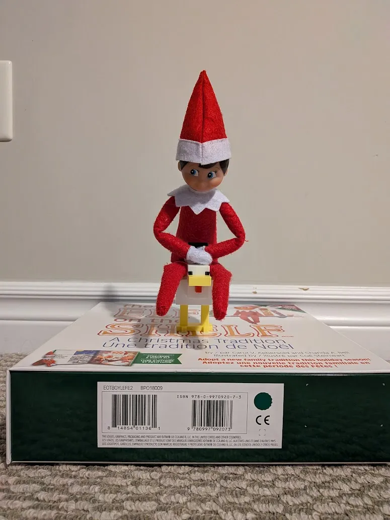 Chicken jockey (mine craft) elf on the shelf by SNITS Printing ...