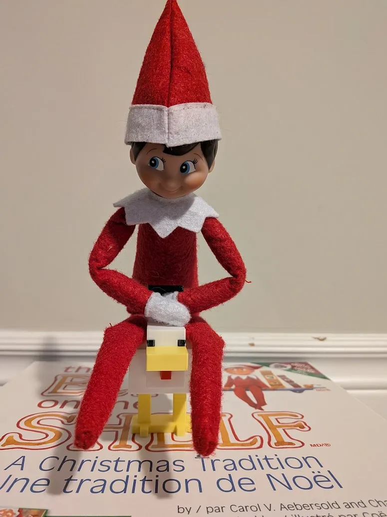 Chicken jockey (mine craft) elf on the shelf by SNITS Printing ...