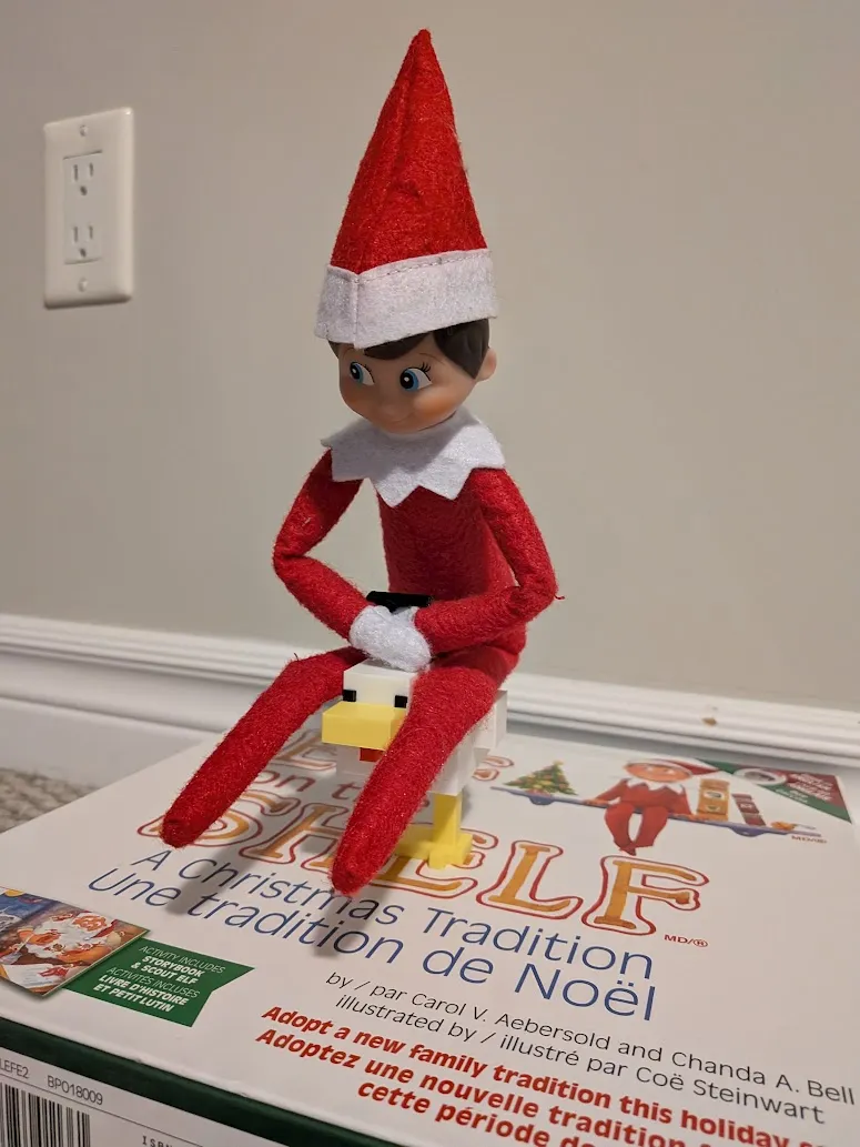 Chicken jockey (mine craft) elf on the shelf by SNITS Printing ...