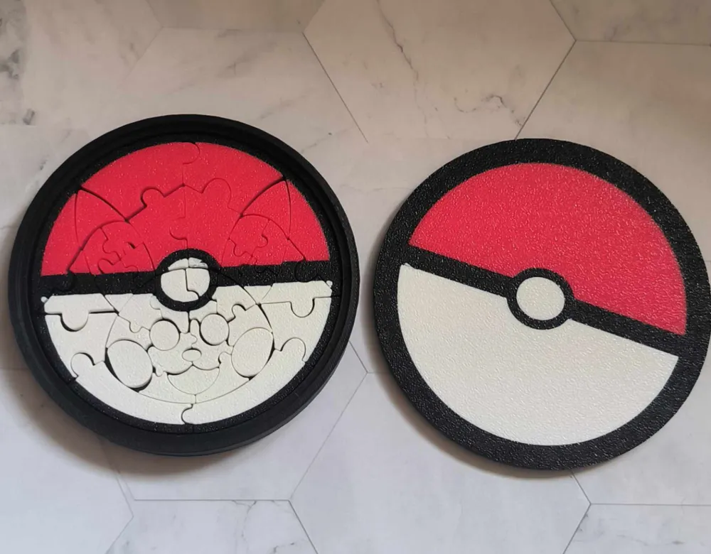 Puzzle pokeball - pokemon by MissNekotaku - MakerWorld