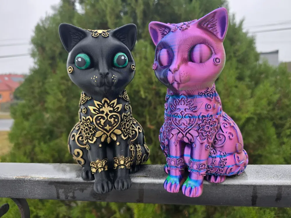 RUSSIAN BLUE CAT ORNAMENTAL FIGURE - Free 3D Print Model - MakerWorld