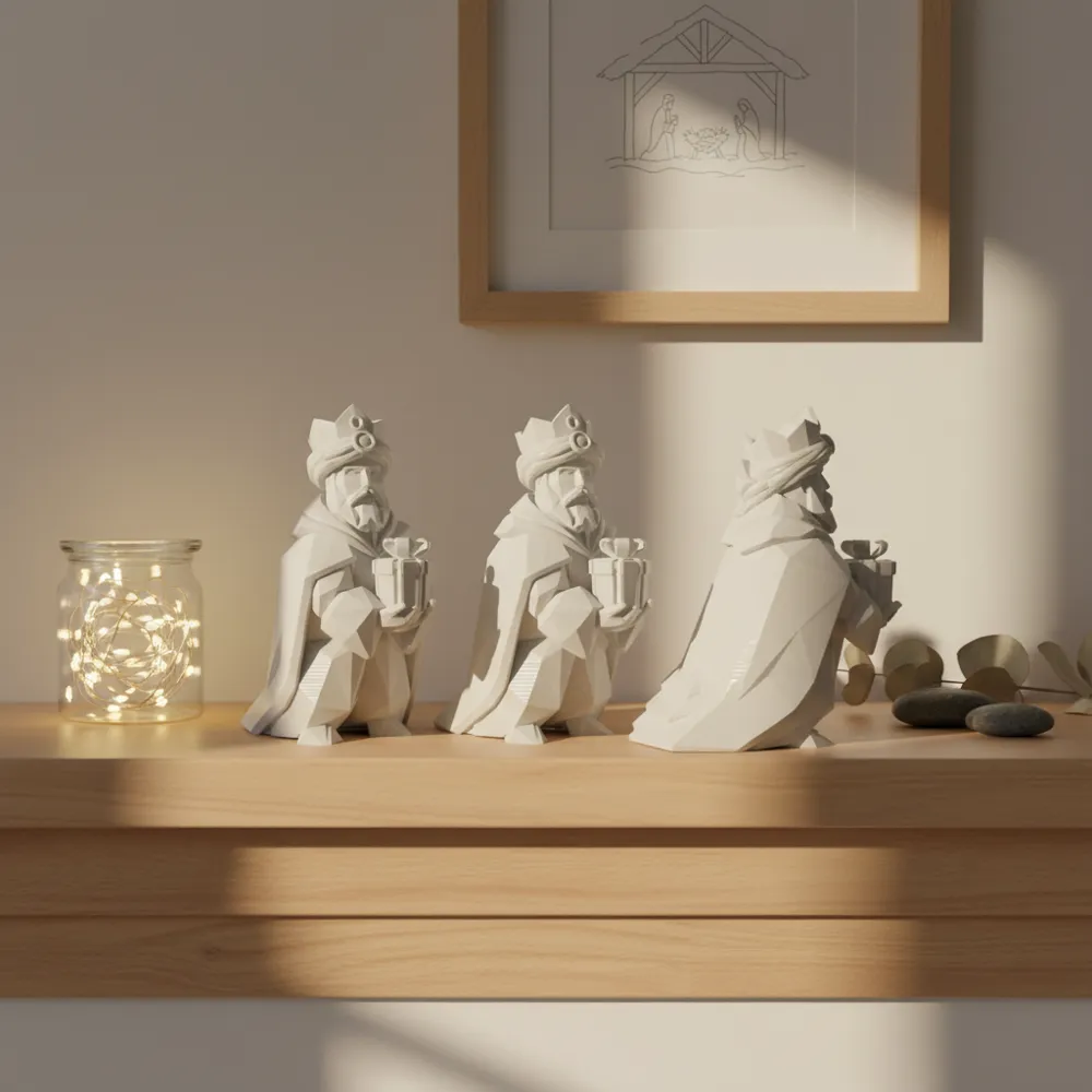 Geometric Wise Men - Nativity Decor by Rubeus MakerWorld: Download Free ...