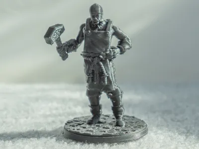 DnD Miniature Human Blacksmith by fb-artwork - MakerWorld