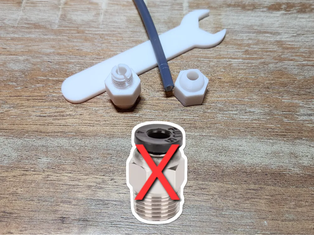 PC4-M10 PTFE Tube Connector Replacement - Free 3D Print Model - MakerWorld