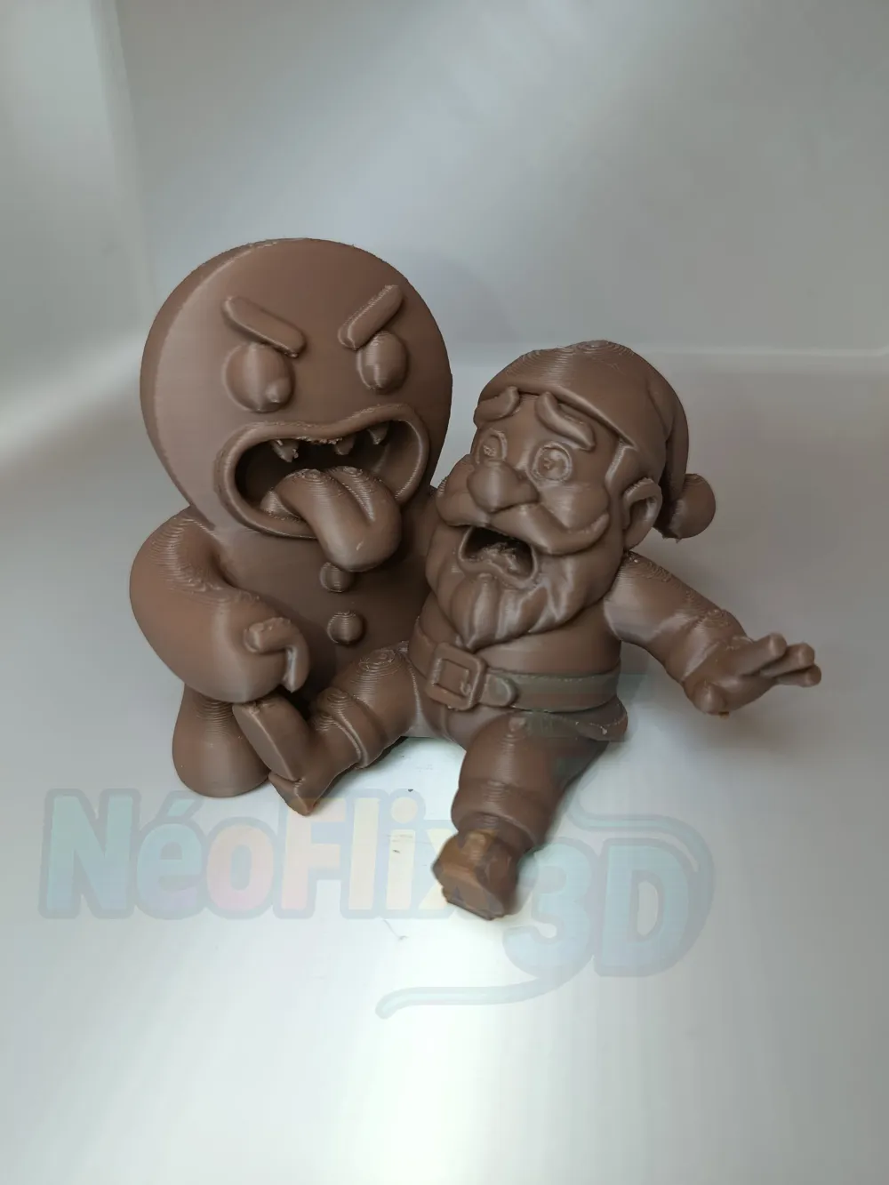 The Gingerbread Cookie Attacking Santa Claus - Free 3D Print Model ...