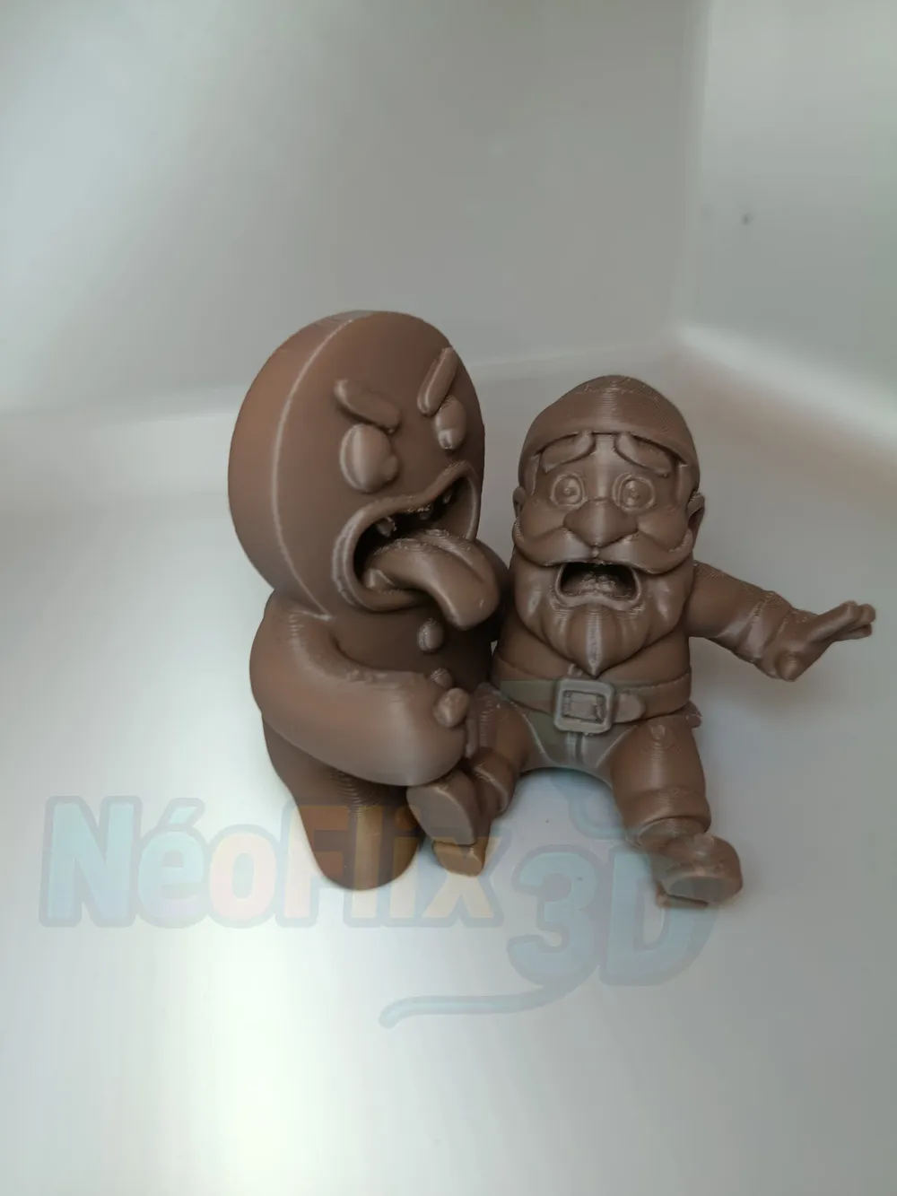 The Gingerbread Cookie Attacking Santa Claus - Free 3D Print Model ...