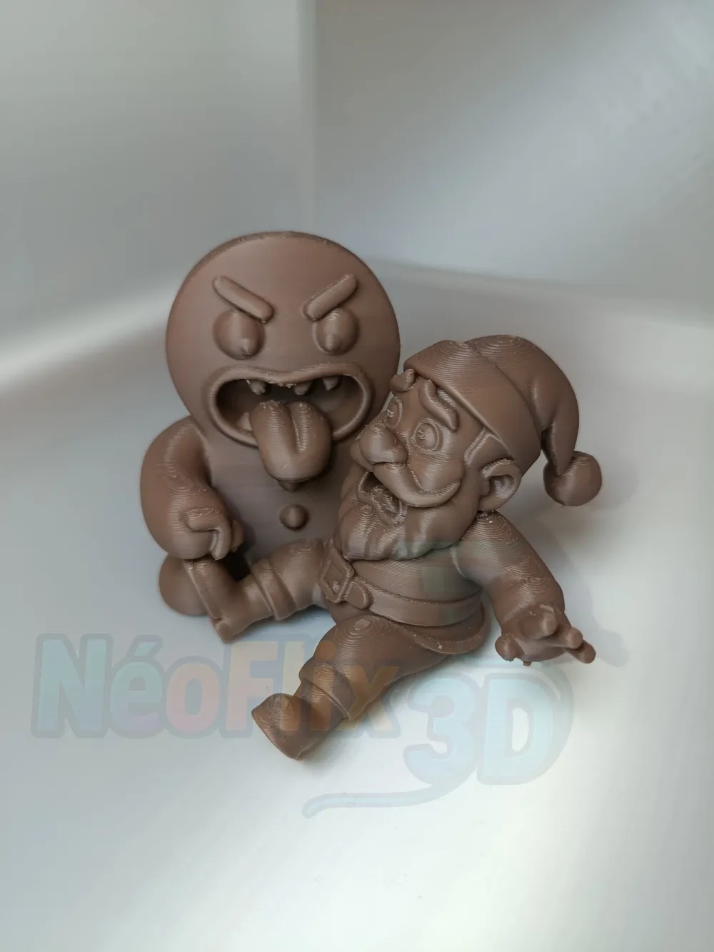 The Gingerbread Cookie Attacking Santa Claus - Free 3D Print Model ...