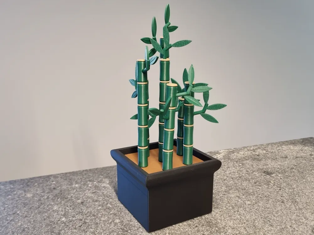 Modular Bamboo with Square Pot by Arniel86 - MakerWorld