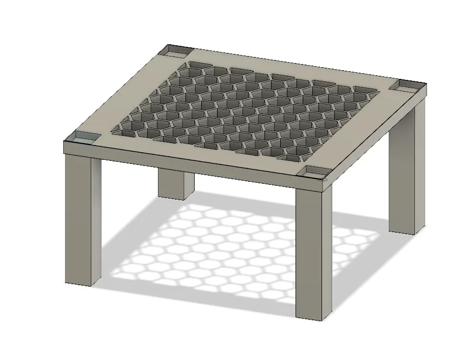 Heavy honeycomb stackable table by dan_cz MakerWorld: Download Free 3D Models