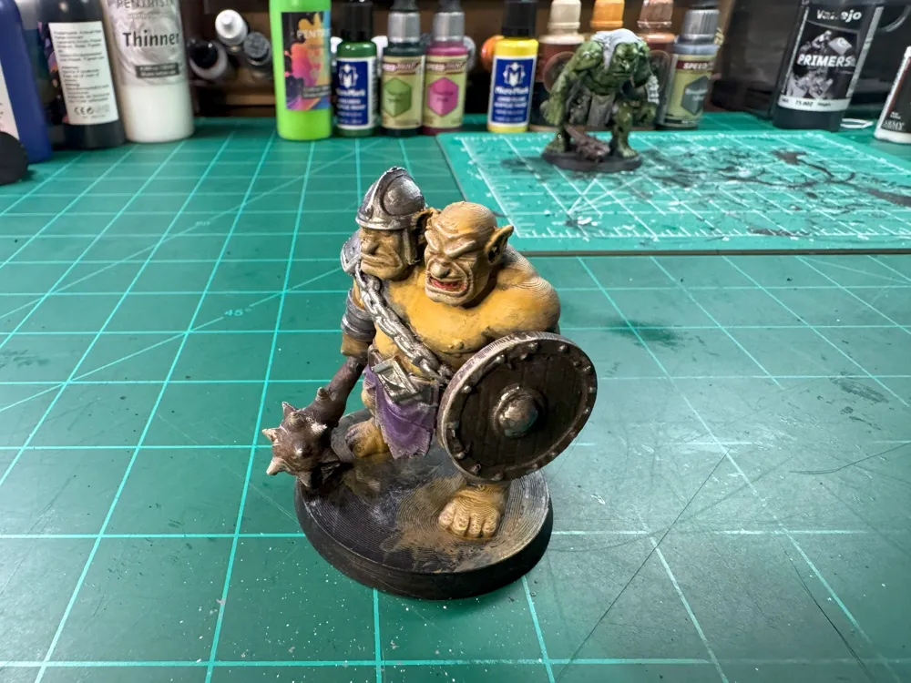 Ettin Two-Head Giant: DnD / D&D / Pathfinder Mini by PlayerX MakerWorld ...