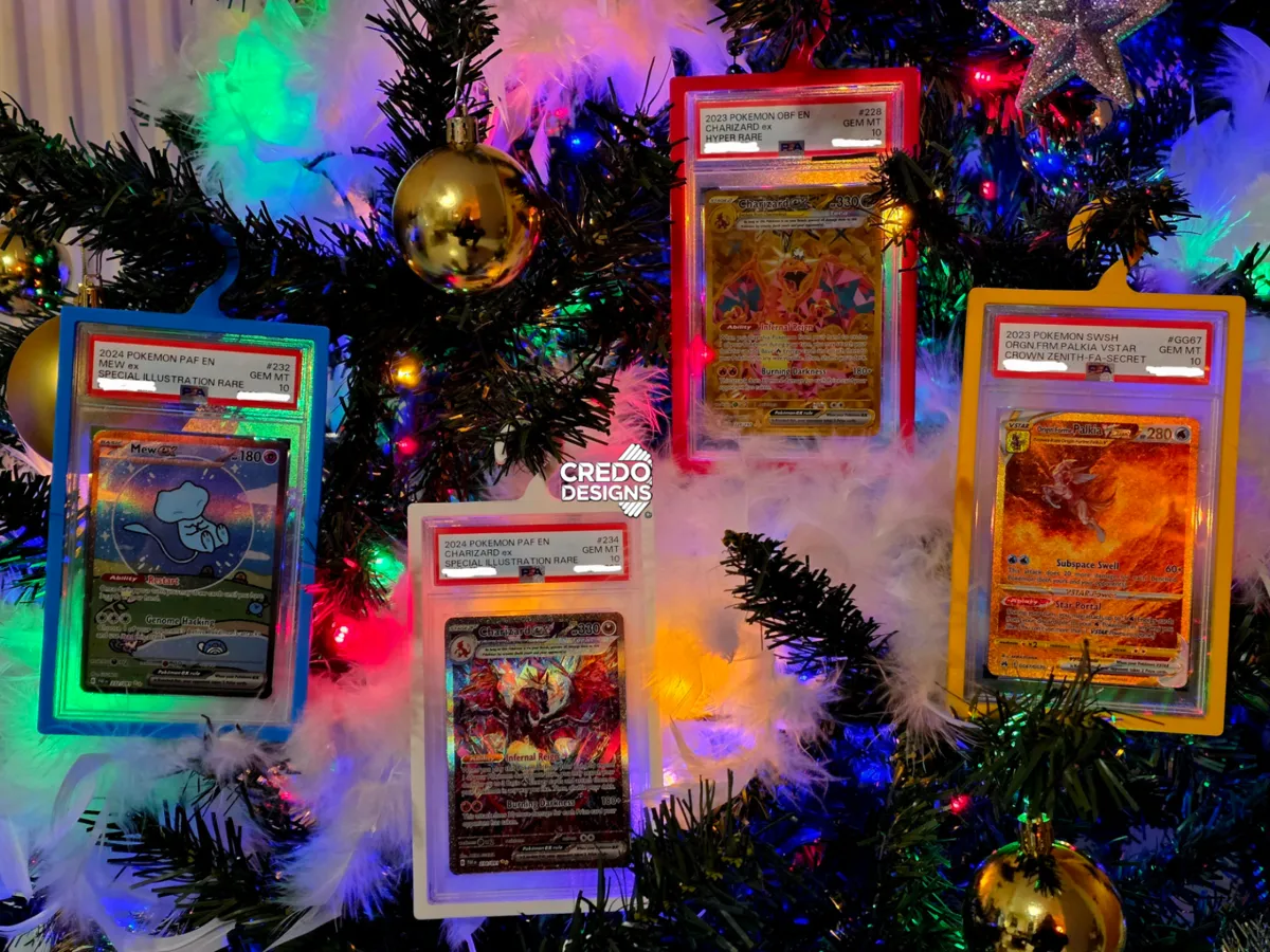 Pokémon TCG PSA Christmas Tree Slab Holder by Credo Designs MakerWorld ...