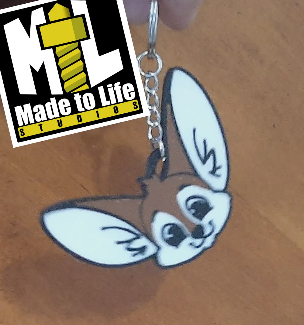MULTI COLOR FENNEC FOX KEYCHAIN by Made to Life Studios - MakerWorld