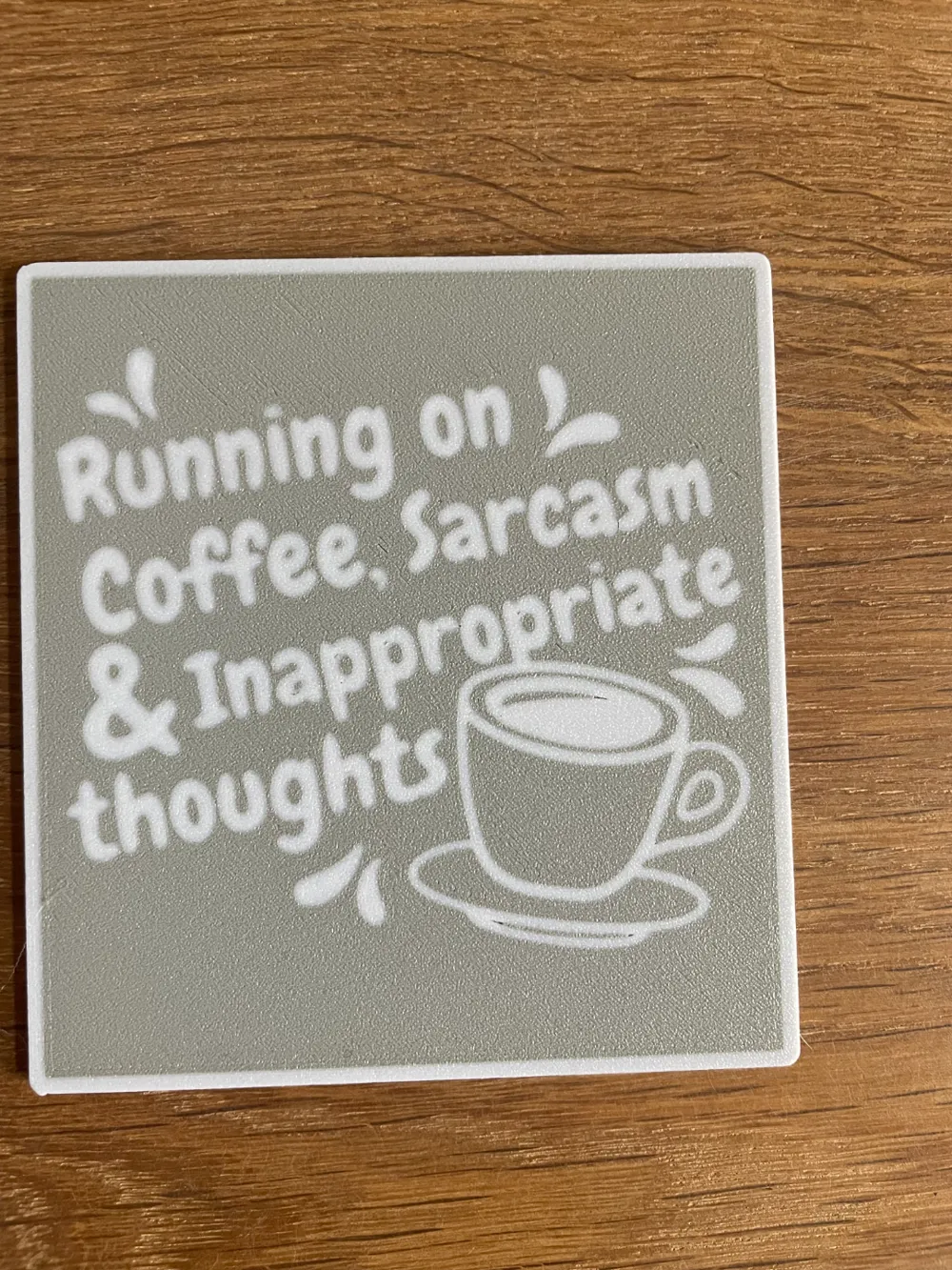 Funny Coffee Sign / Sarcasm / Kitchen Decor / Easy by 3D Prints This ...