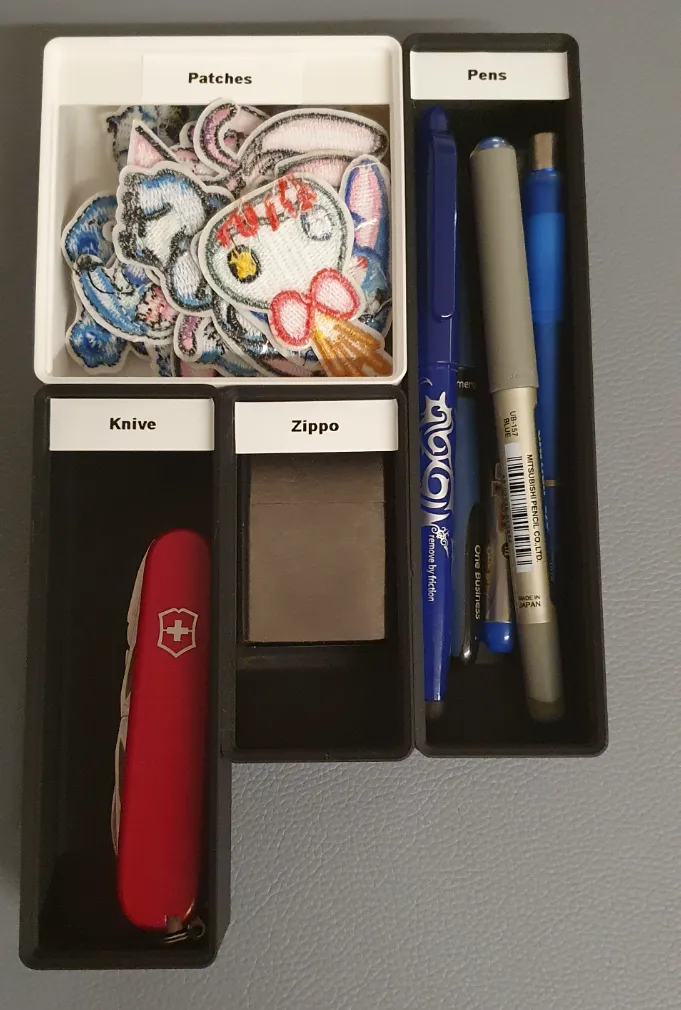 Gridfinity Label Bin - all sizes by Schmidsfeld MakerWorld: Download ...