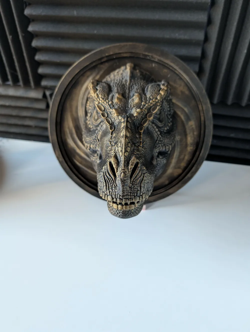 T-Rex Dinosaur Head Wall Relief - Prehistoric Art - Free 3D Print Model ...