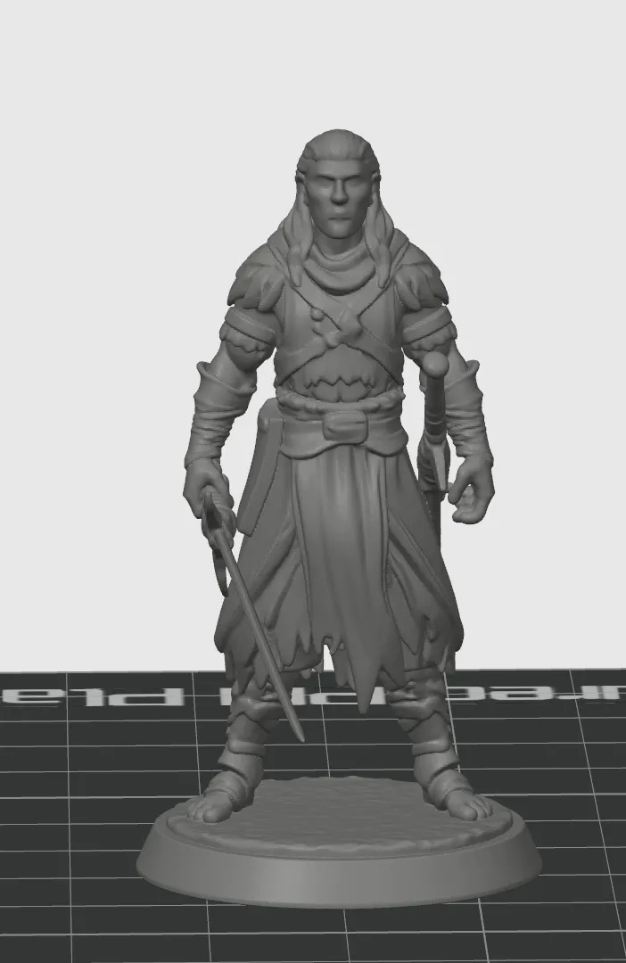 Elf Fighter Figure DND by Jafik MakerWorld: Download Free 3D Models