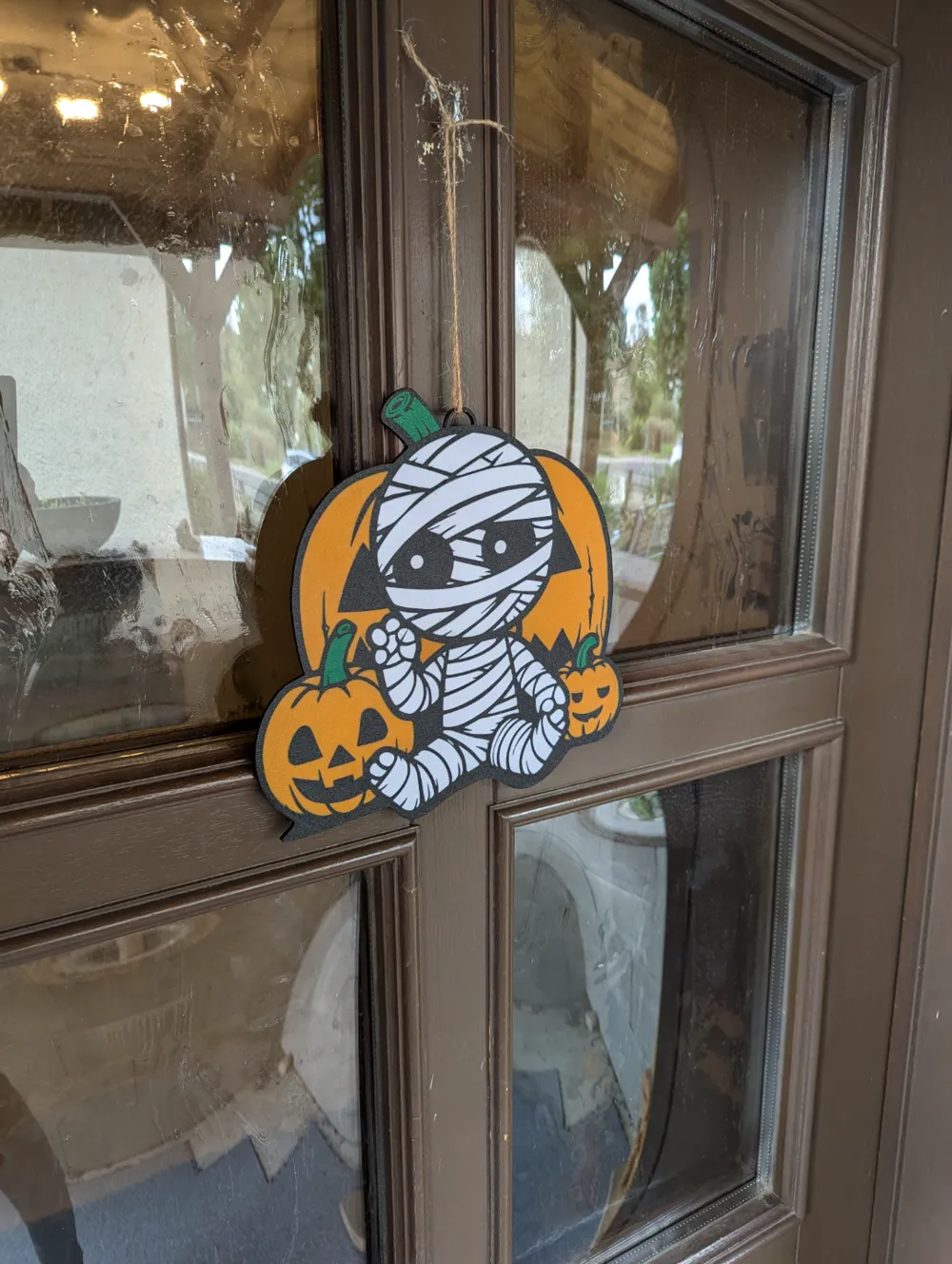Halloween Mummy Door Decoration - Free 3D Print Model - MakerWorld