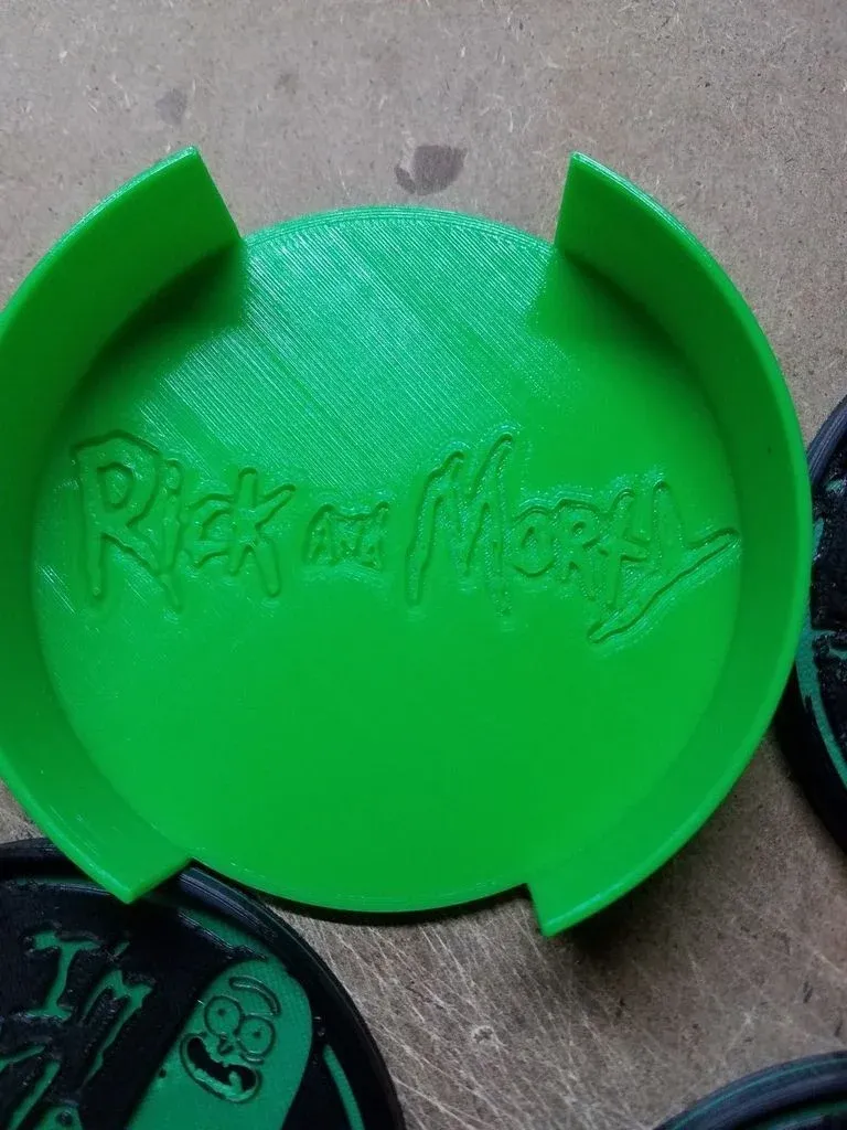 Pickle Rick Coaster and Holder by 3dfixede - MakerWorld