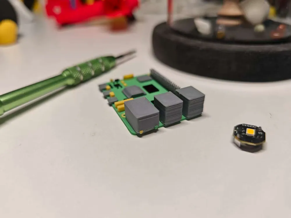 Raspberry Pi 5 1:1 Model Keychain DIY by L.cat studio MakerWorld ...
