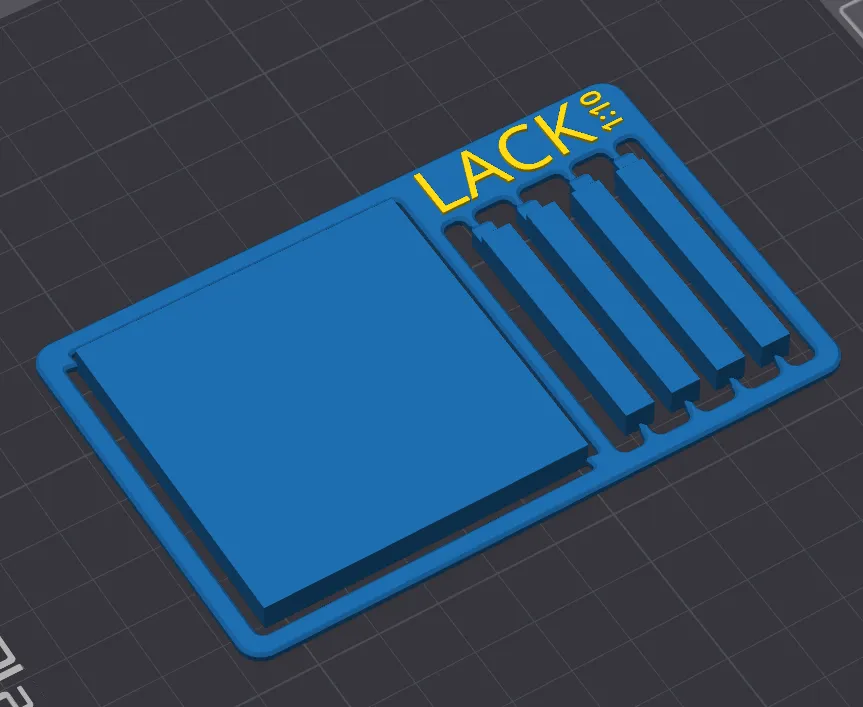 Mini IKEA LACK flat pack kit card by N33 Designs - MakerWorld