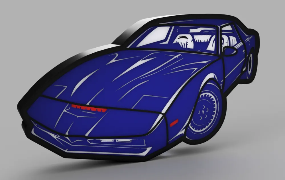 Knight Rider KITT LED Lamp by BeeTee 3D - MakerWorld